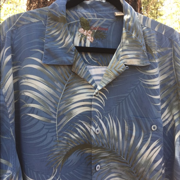 Caribbean | Shirts | Caribbean Mens Silk Shirt | Poshmark